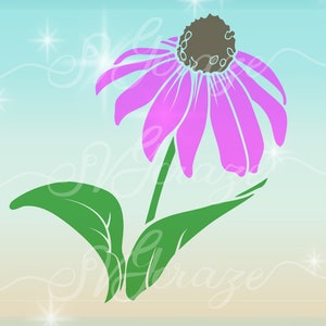 Cone Flower SVG Files for Cricut Silhouette - Dxf Eps Pdf Png Included ...