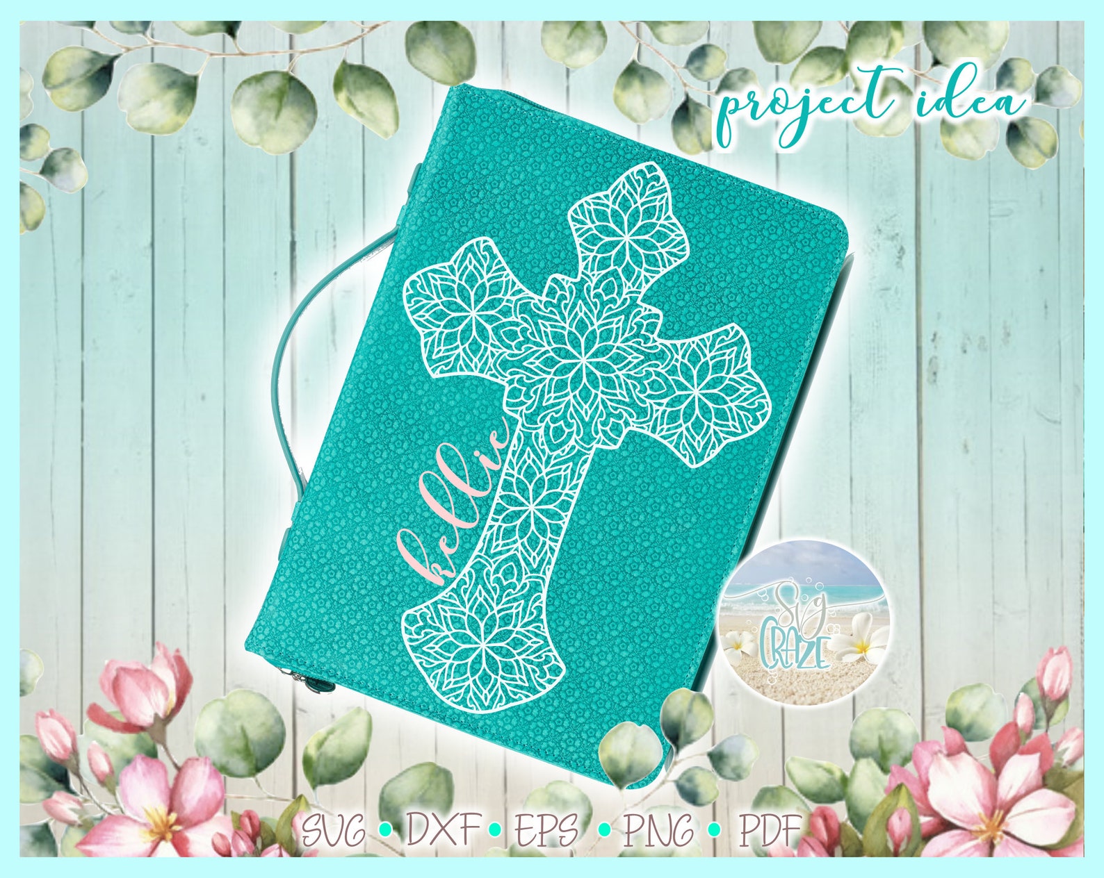 Cross Mandala Zentangle SVG Files for Cricut Silhouette Dxf | Etsy