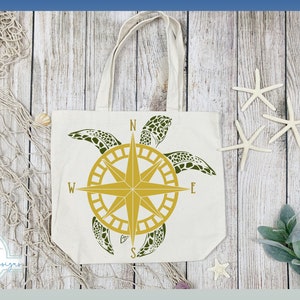 Sea Turtle Compass SVG Files for Cricut Silhouette - Dxf Eps Pdf Png ...