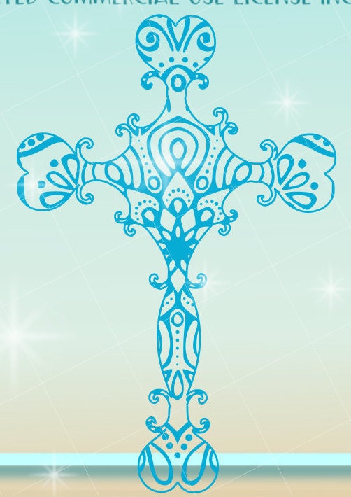 Cross Mandala SVG Files for Cricut Silhouette - Dxf Eps Pdf Png ...