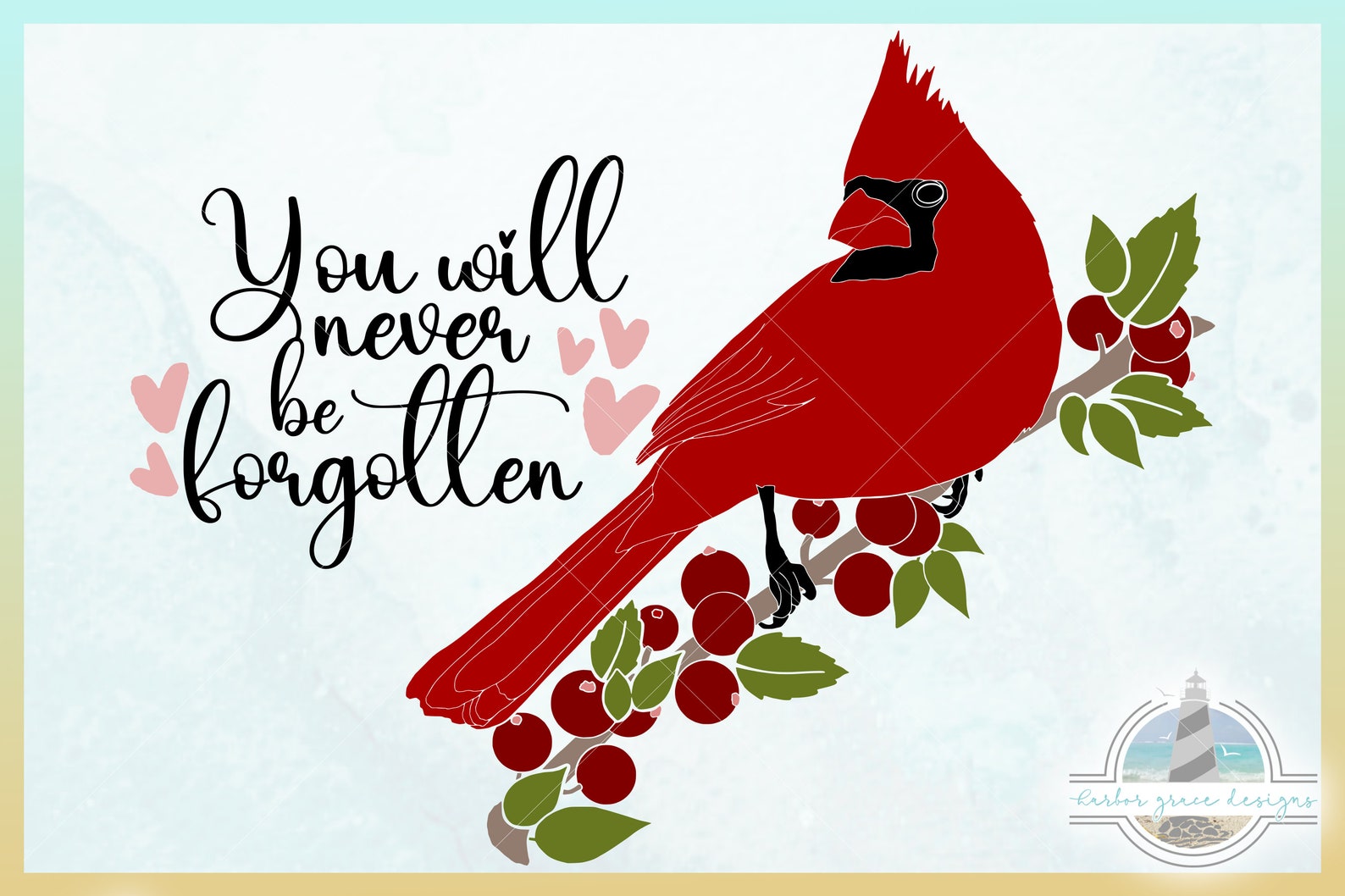Cardinal Memorial Quote SVG Bundle - Christmas Cardinal SVG - Cardinal ...
