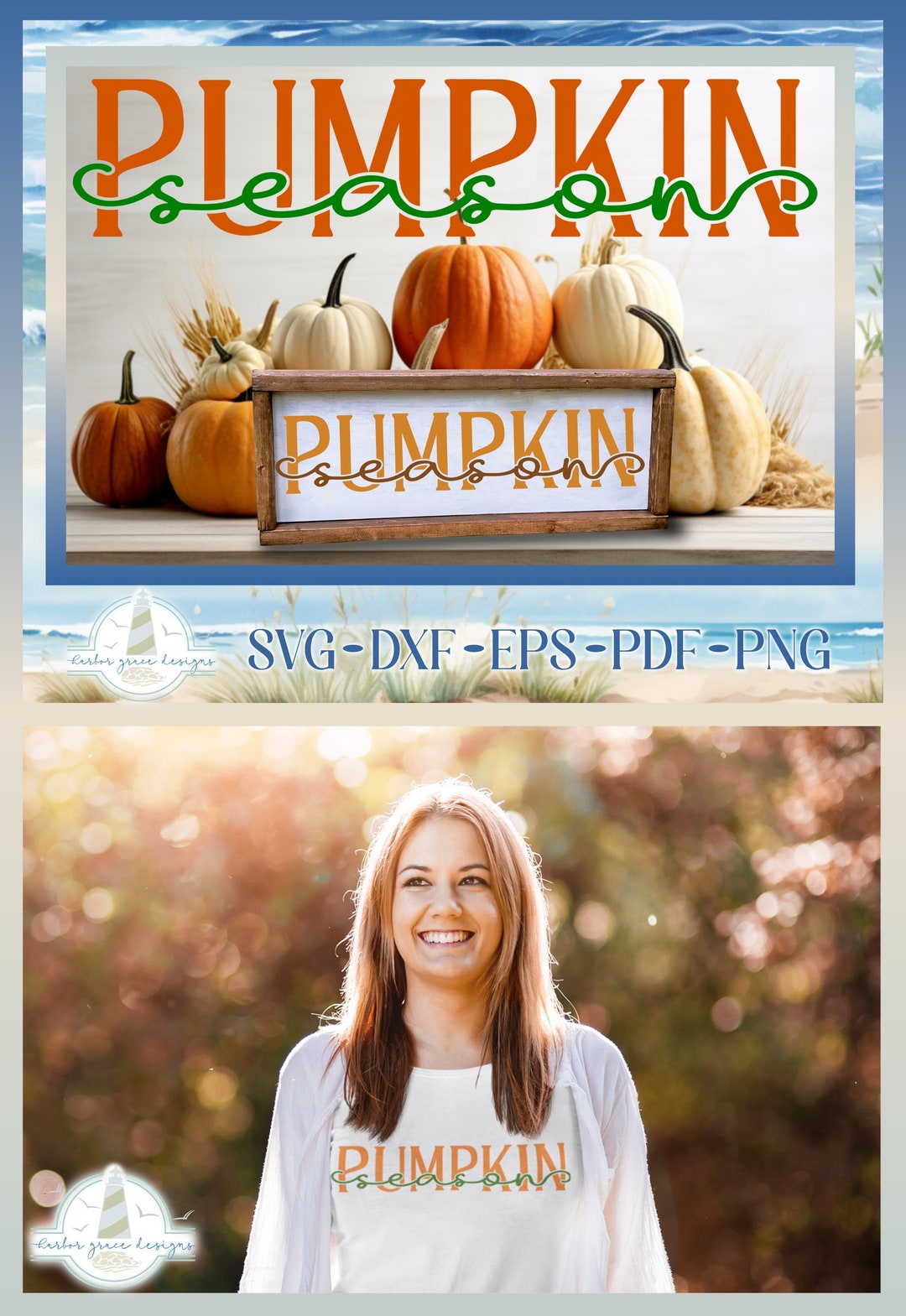Pumpkin Season Knockout Text SVG - Fall Quote SVG - Favorite Season ...