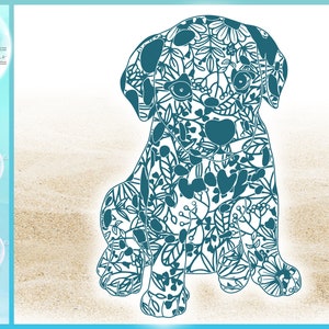 Dalmation Puppy Mandala Zentangle SVG Files for Cricut Silhouette - Dxf ...