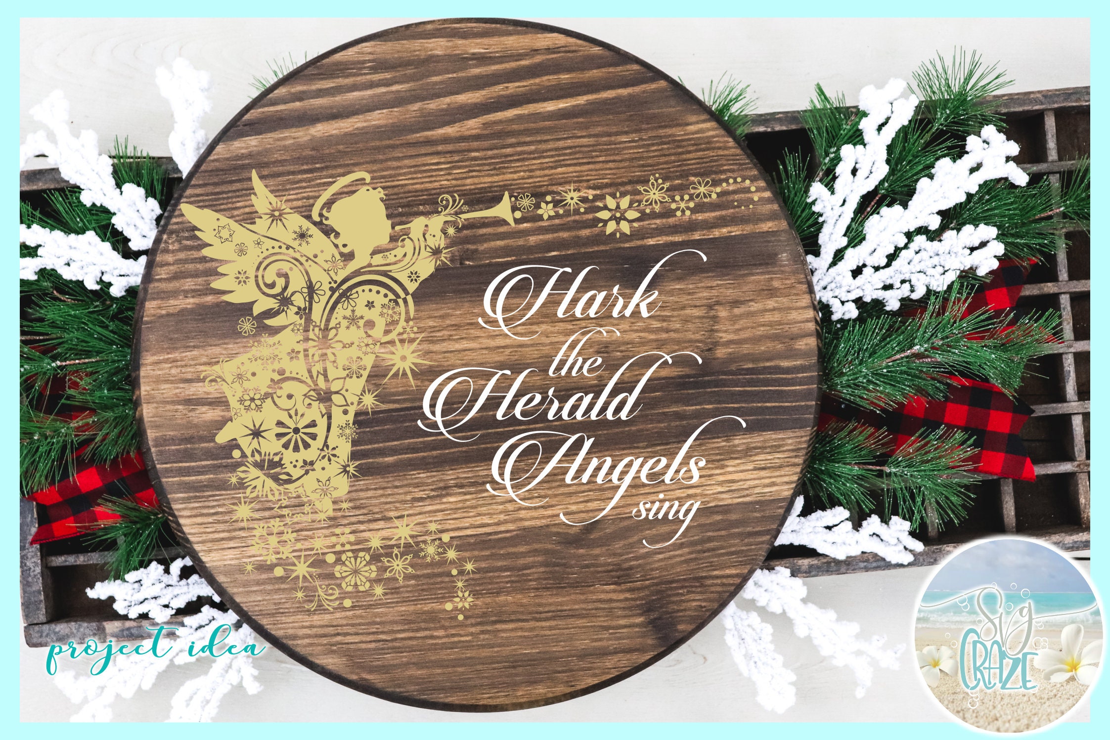 Hark the Herald Angels Sing Christmas SVG Files for Cricut - Etsy