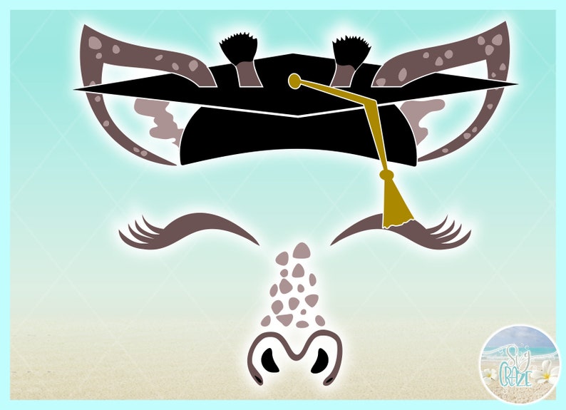 Giraffe Face With Graduation Cap Seniors 2019 SVG Files for | Etsy