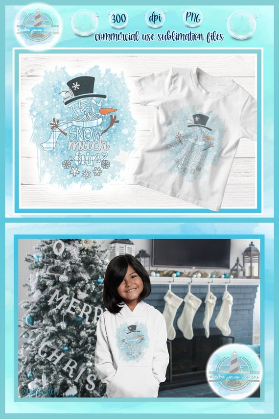 Snowman PNG Ten is Snow Much Fun Snowman Quote Kids | Etsy