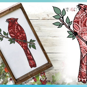 3D Layered Cardinal | Cardinal Mandala SVG File | Multi Layered Mandala ...