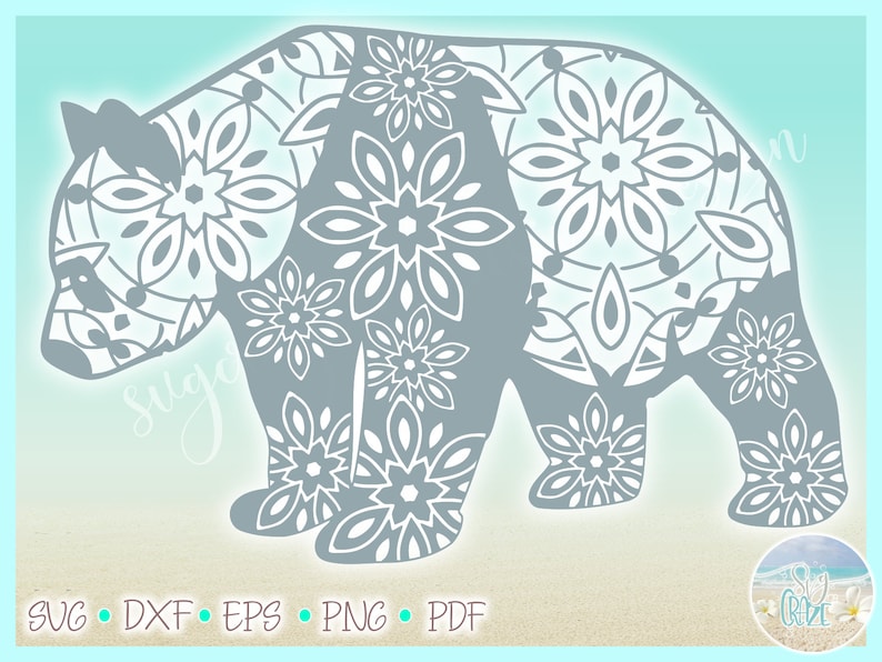 Panda Mandala Zentangle SVG Files for Cricut Silhouette Dxf - Etsy Canada