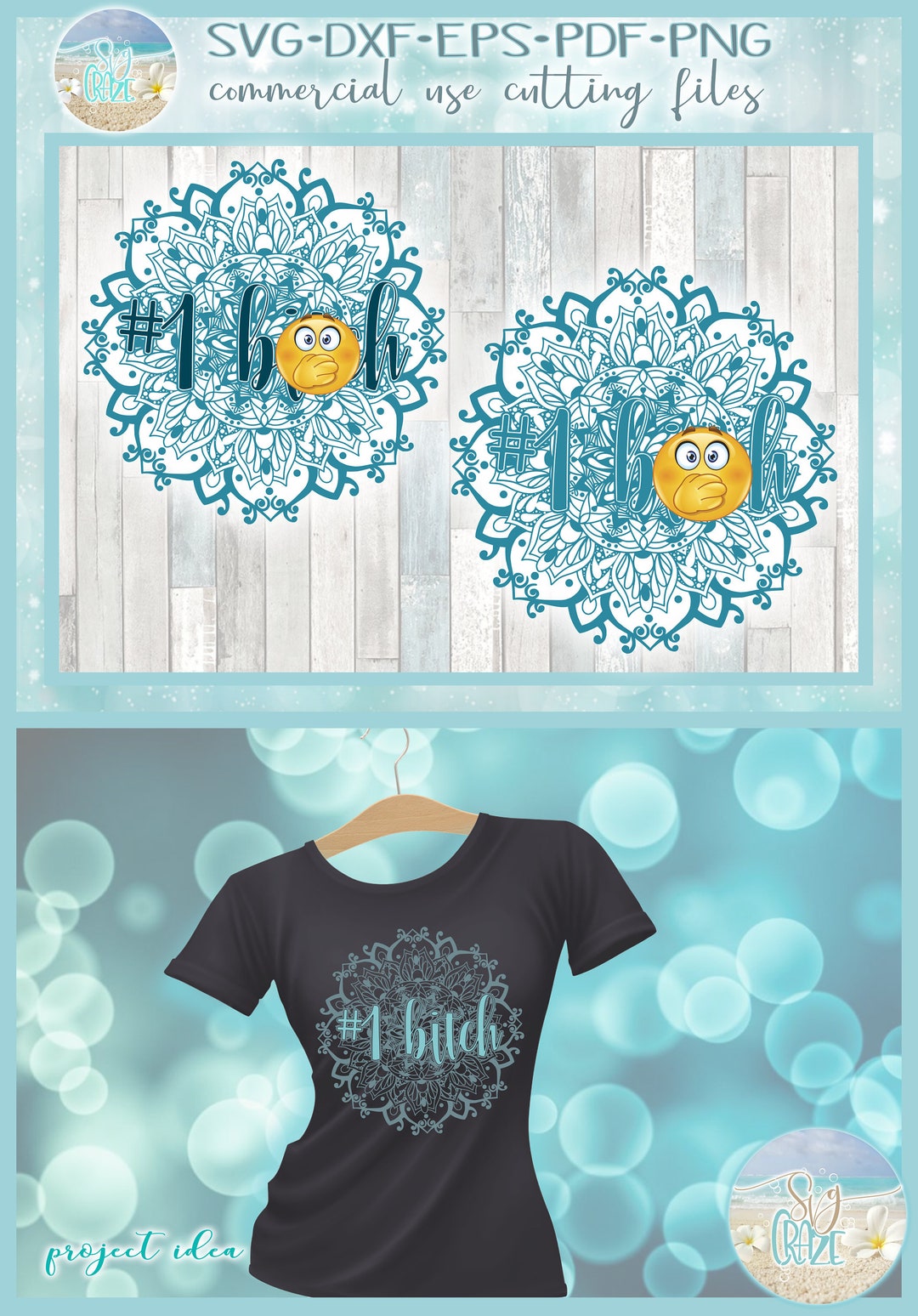 MATURE Cuss Swear Word Mandala Zentangle SVG Files for Cricut ...