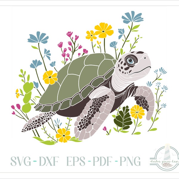 Whimsical Turtle - Etsy