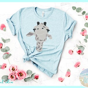 Cute Giraffe Face SVG Files for Cricut Silhouette - Dxf Eps Pdf Png ...