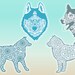 Siberian Husky Mandala Zentangle Bundle SVG Files for Cricut Silhouette ...