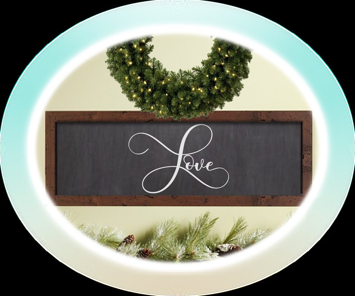 Love Horizontal Wood Sign SVG Files for Cricut Silhouette - Dxf Eps Pdf ...