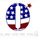 Letter O USA Flag Stars and Stripes SVG Files for Cricut Silhouette ...