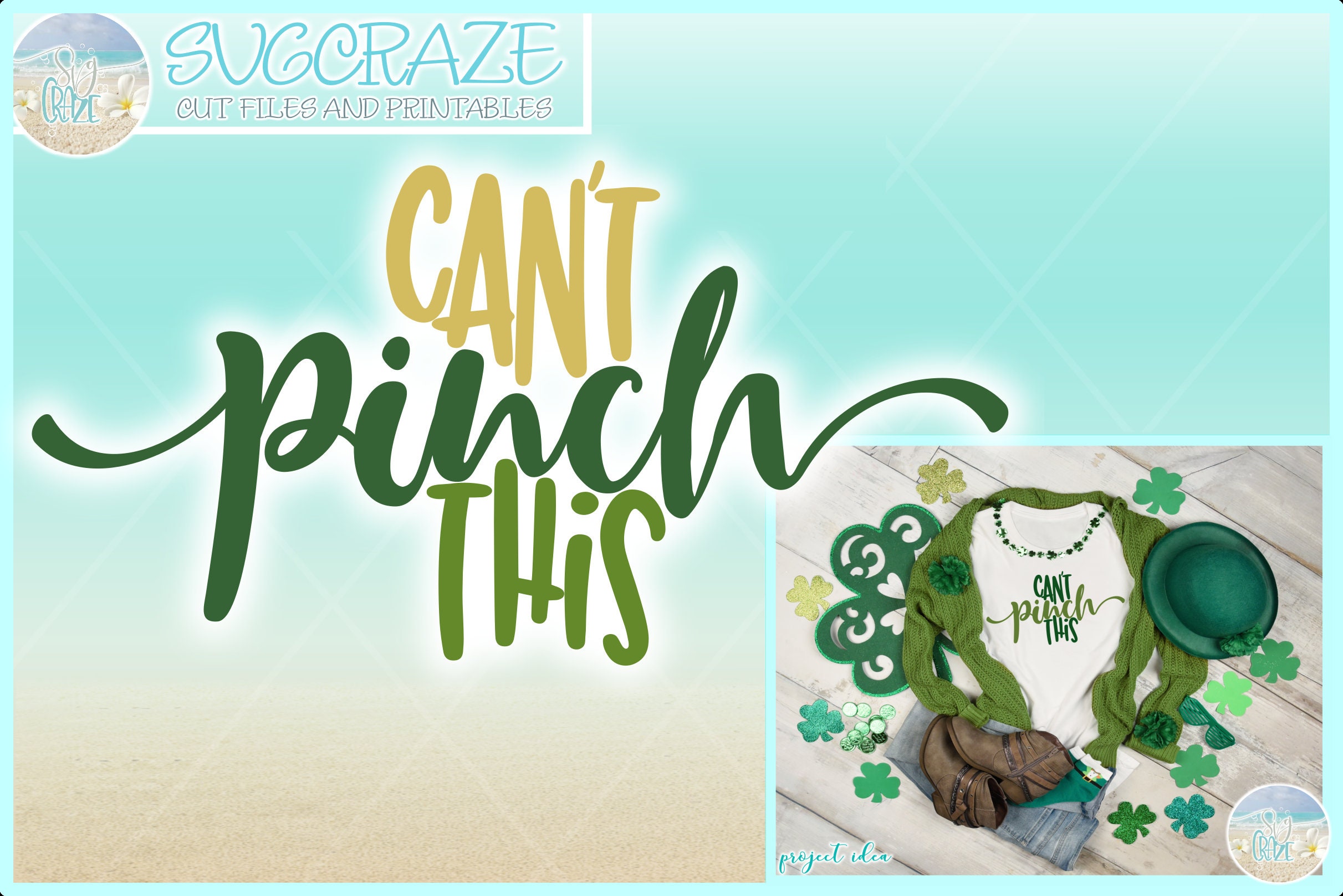 St Patricks Day Cant Pinch This SVG Files for Cricut - Etsy