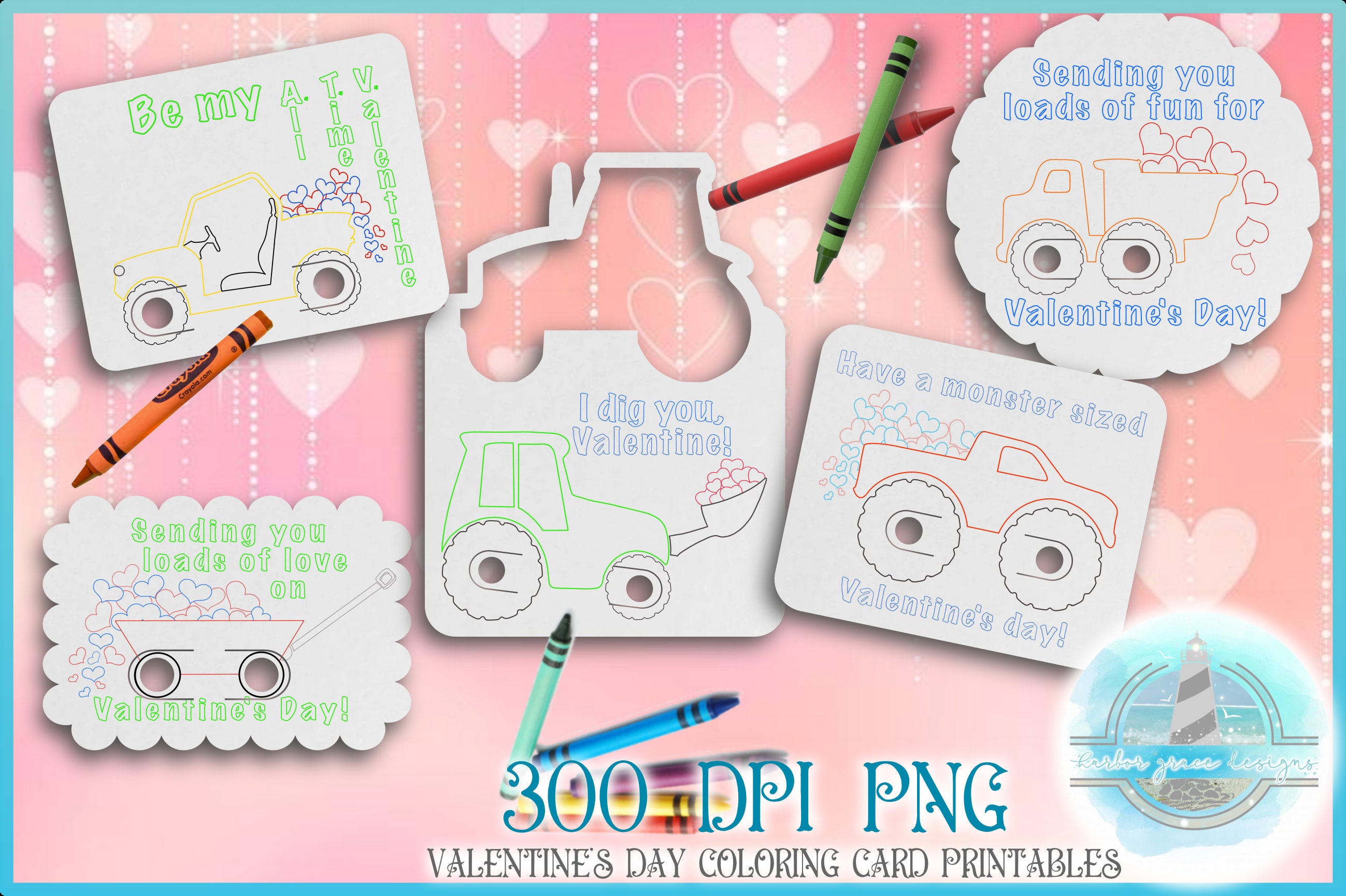 Boys Valentines Day Printable and Single Line Drawing Coloring - Etsy