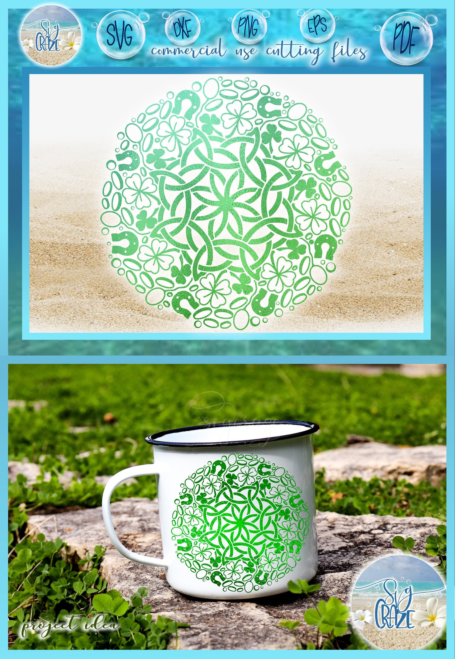 St Patricks Day Celtic Clover Horseshoe Mandala SVG Files For Etsy st-patricks-day-celtic-clover-horseshoe-mandala-svg-files-for-etsy