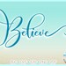 Believe Horizontal Wood Sign SVG Files for Cricut Silhouette - Dxf Eps ...