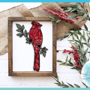 3D Layered Cardinal | Cardinal Mandala SVG File | Multi Layered Mandala ...