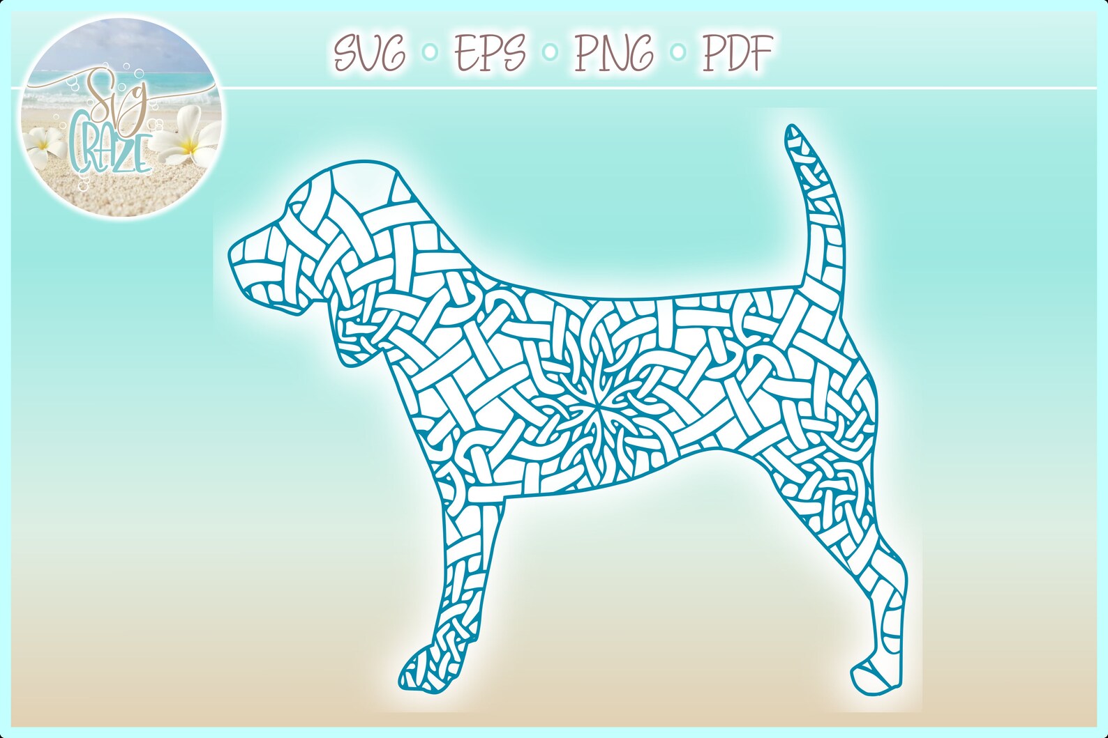 Beagle Mandala Zentangle Bundle SVG Files for Cricut - Etsy