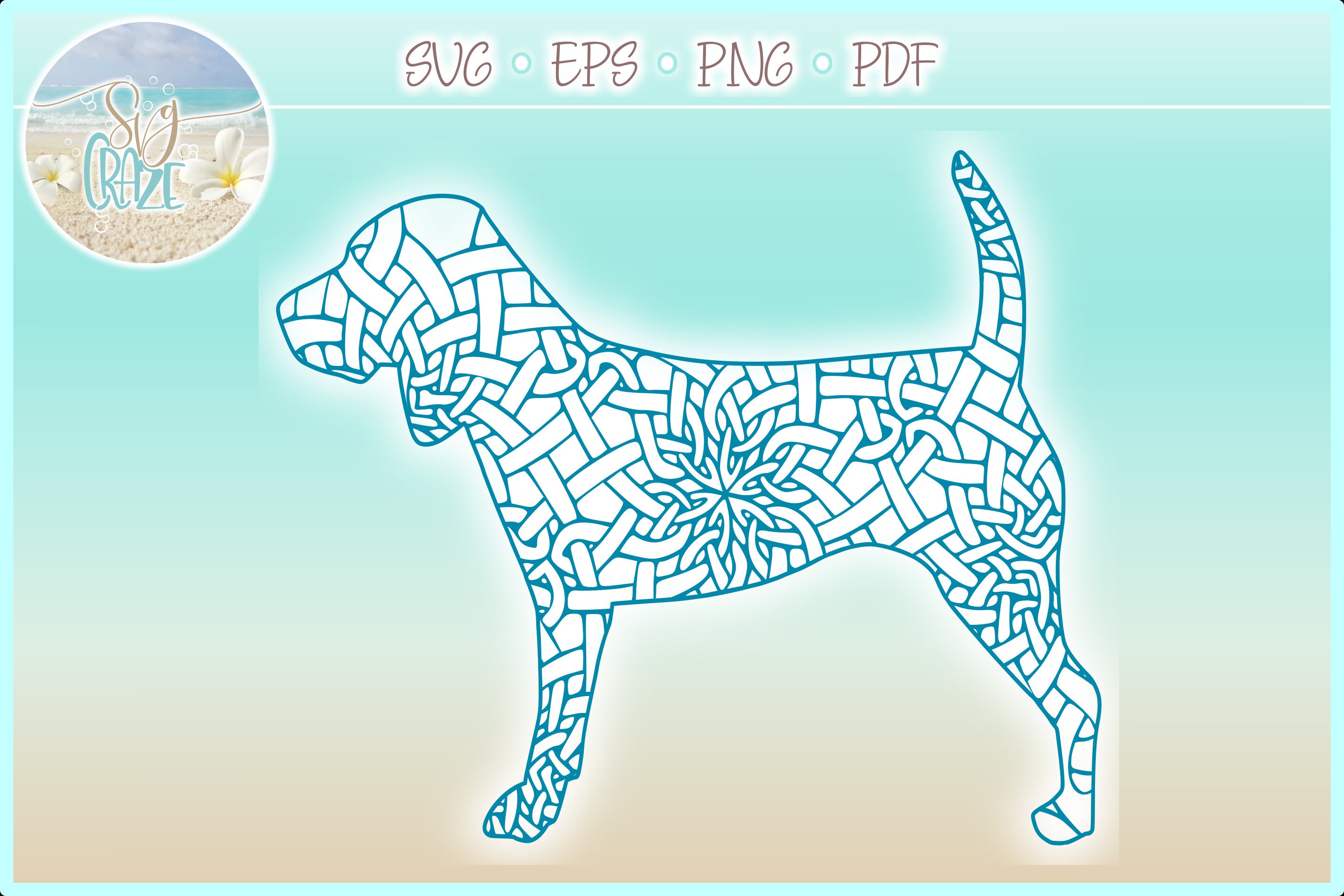 Beagle Mandala Zentangle Bundle SVG Files for Cricut - Etsy
