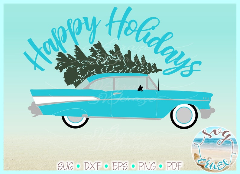 Christmas Tree Delivery Car SVG Files for Cricut Silhouette | Etsy