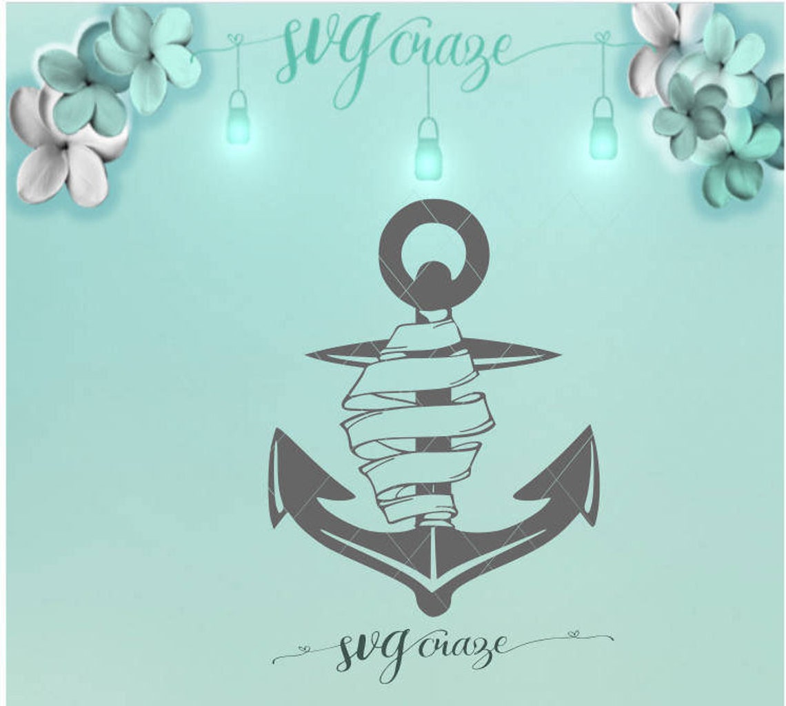 Anchor Banner SVG Files for Cricut Silhouette Sublimation | Etsy