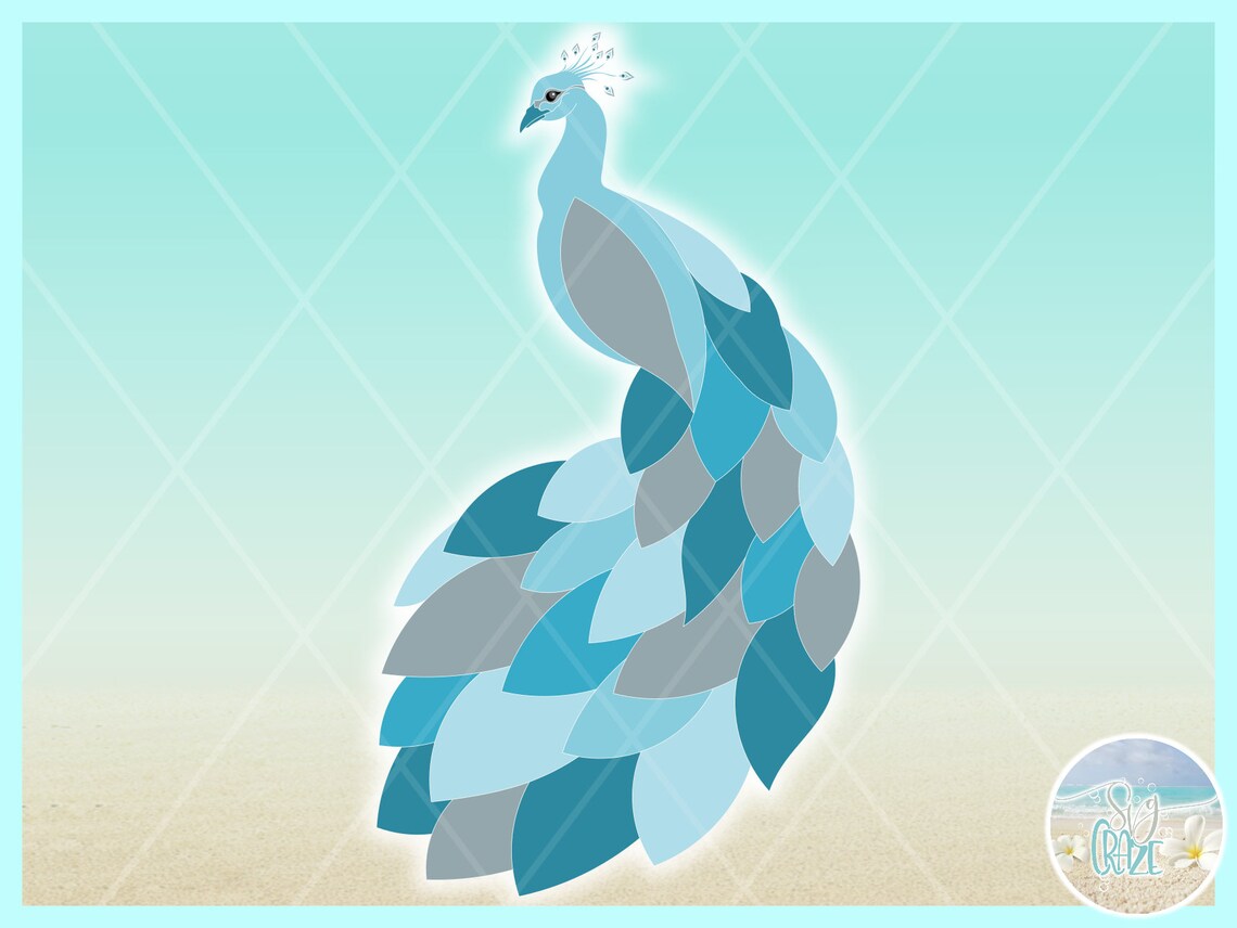 Beautiful Multi Color Peacock SVG Files for Cricut Silhouette | Etsy