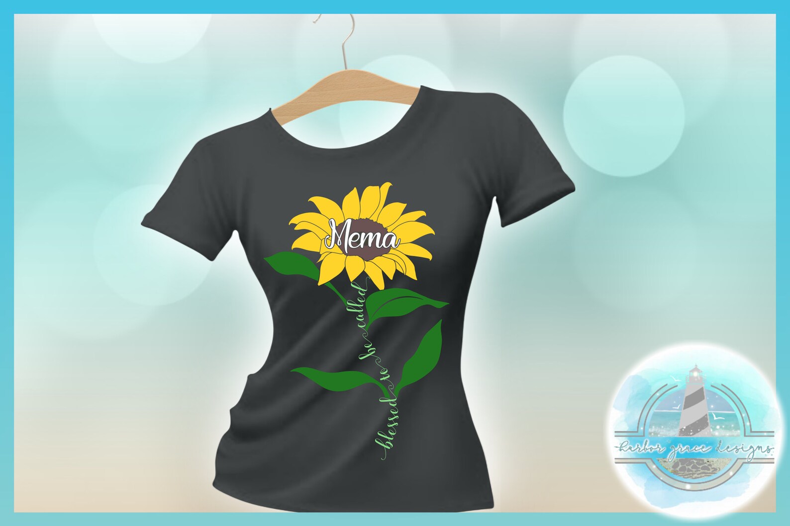 Blessed To Be Called Mema Quote with Sunflower SVG Files for | Etsy