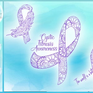 Cystic Fibrosis Awareness Quote Bundle SVG Dxf Eps Png PDF for Cricut ...