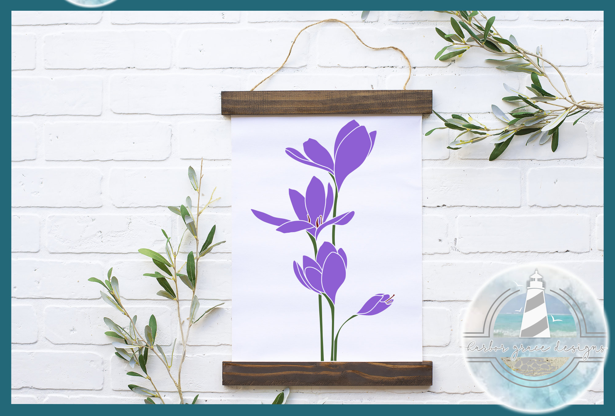 Crocus Flower SVG Files for Cricut Silhouette - Dxf Eps Pdf Png ...