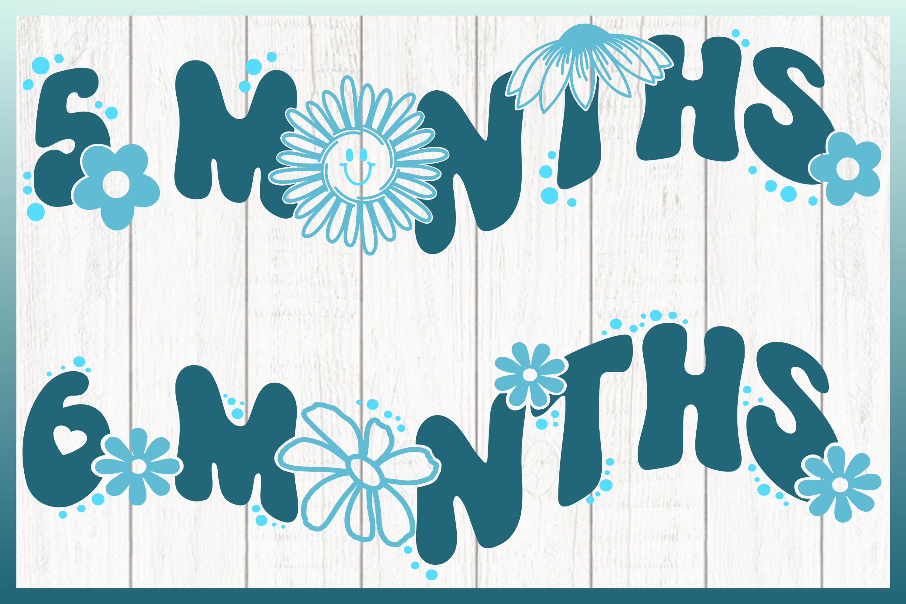 Monthly Baby Milestones SVG Bundle - Months 1 Through 12 Included - Dxf ...