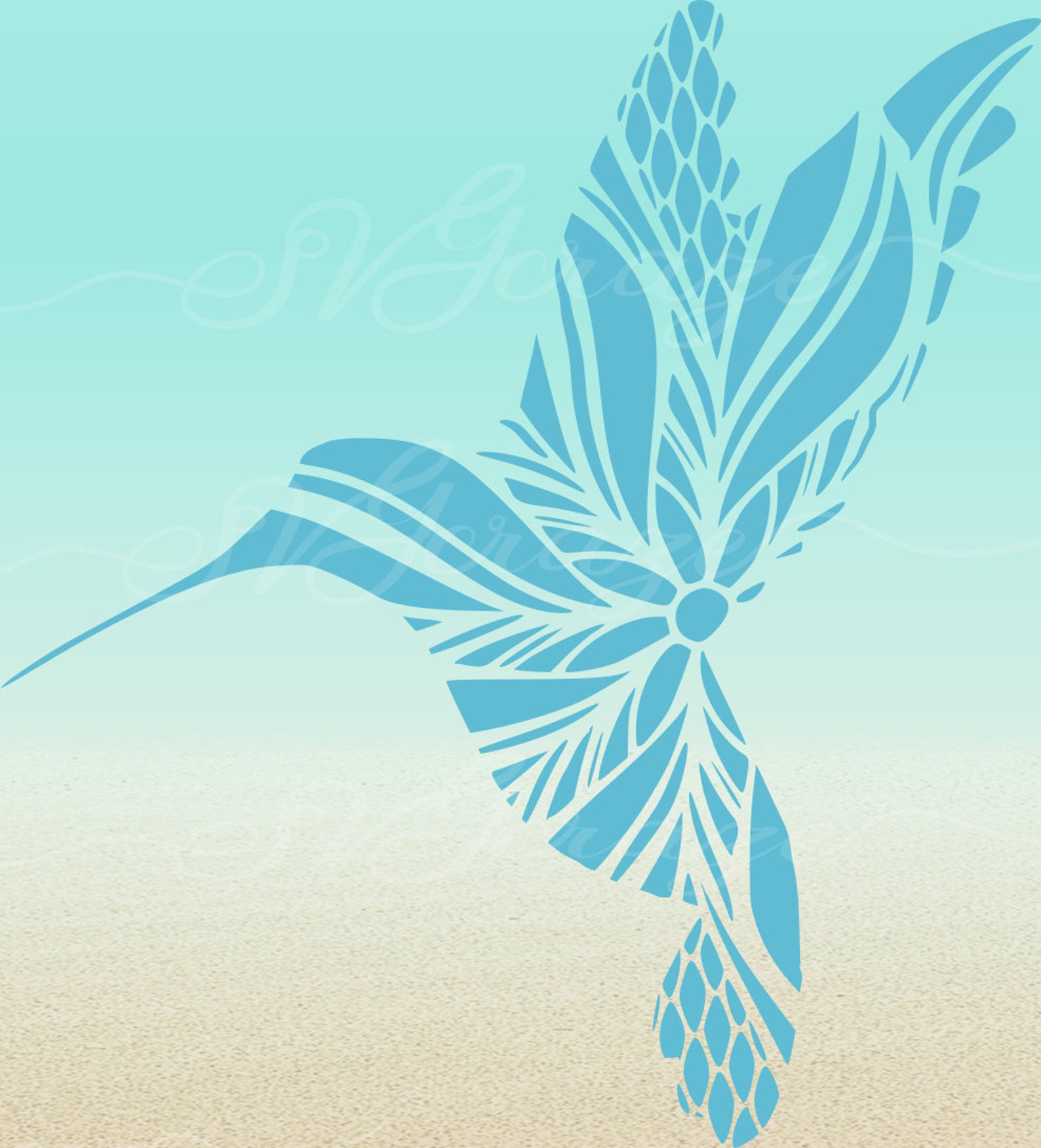 Hummingbird Mandala Zentangle SVG Files for Cricut Silhouette - Etsy