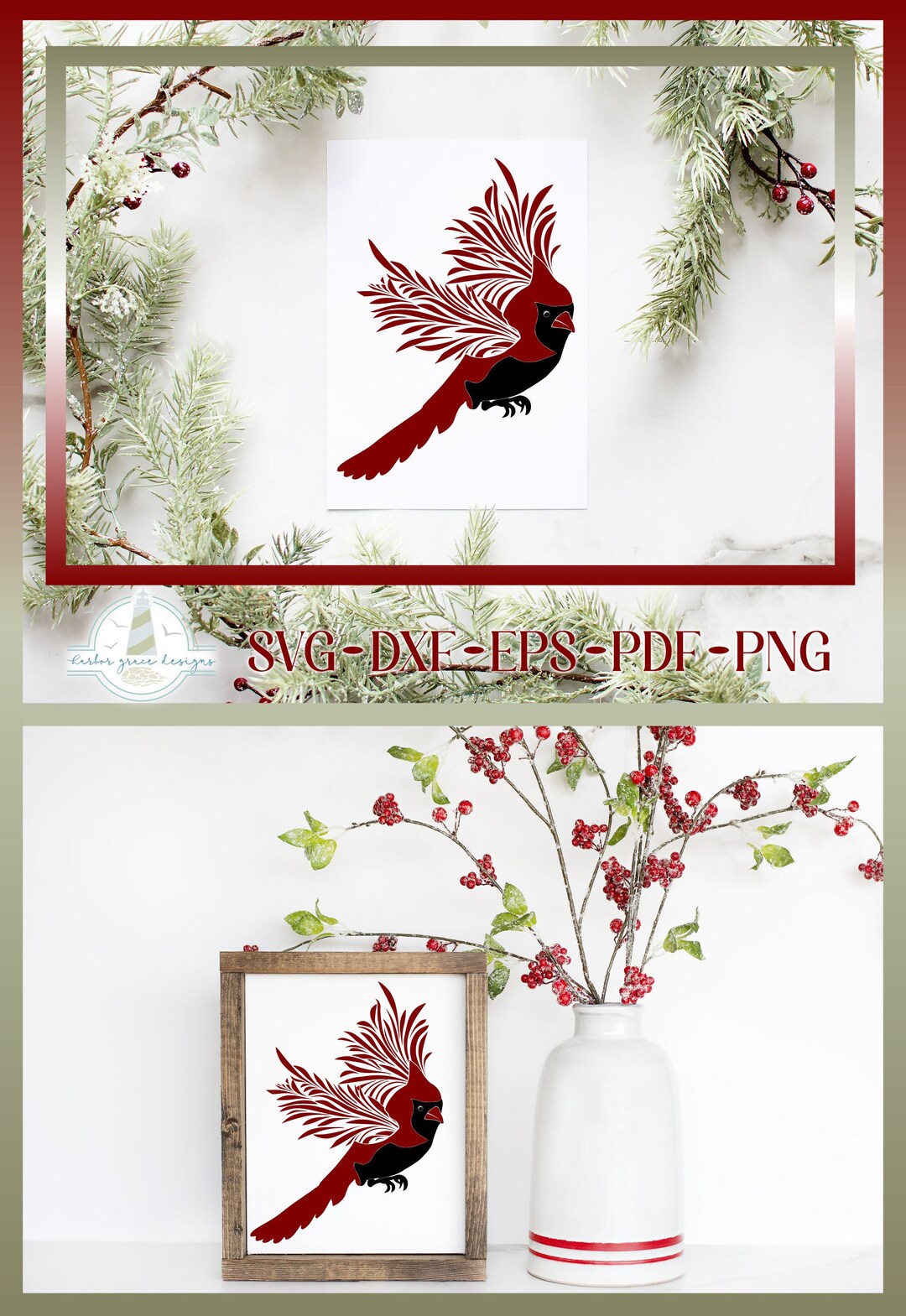 Cardinal SVG, Vinyl Decal Cut File, SVG Files for Cricut Silhouette ...