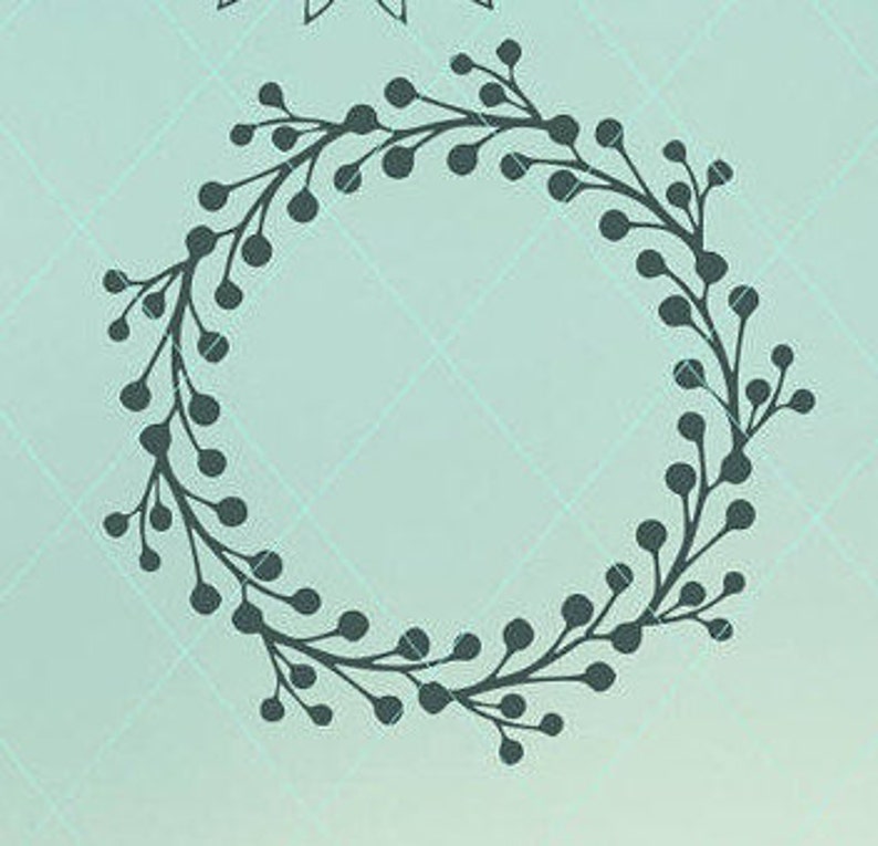 Berry Wreath SVG Files for Cricut Silhouette Dxf Eps Pdf Png - Etsy