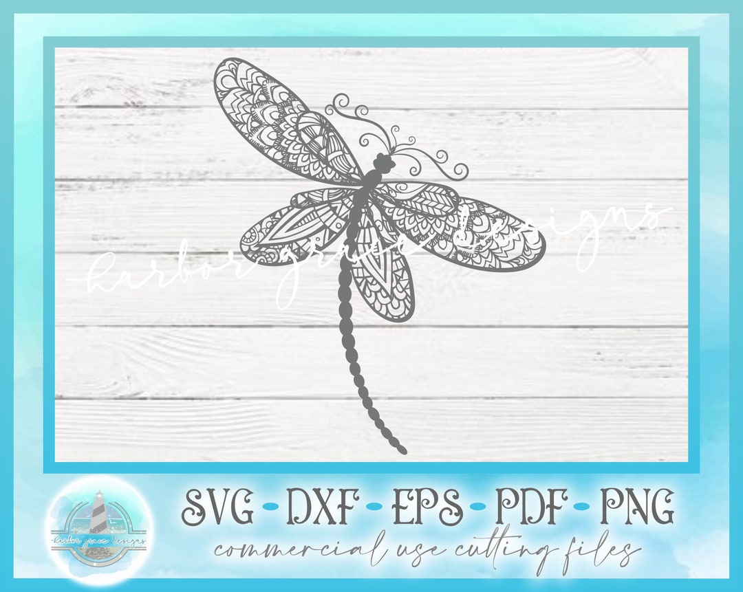 Dragonfly Mandala SVG, Vinyl Decal Cut File, SVG Files for Cricut ...