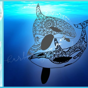 Orca Mandala Zentangle SVG Files for Cricut Silhouette - Dxf Eps Pdf ...