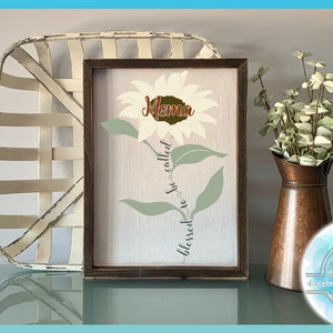 Blessed to Be Called Mema Quote With Sunflower SVG Files for Cricut ...