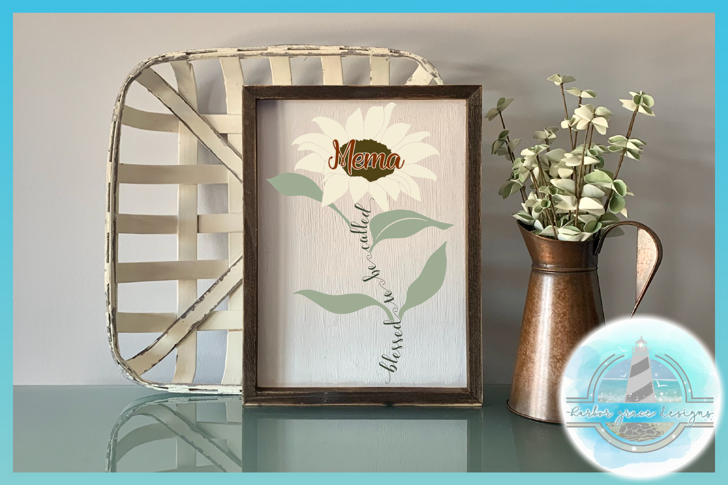 Blessed to Be Called Mema Quote With Sunflower SVG Files for - Etsy