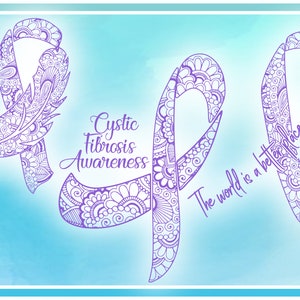 Cystic Fibrosis Awareness Quote Bundle SVG Dxf Eps Png PDF for Cricut ...