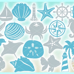 Nautical Faux Leather Earring SVG Bundle | Wood Acrylic Earring Pendant ...