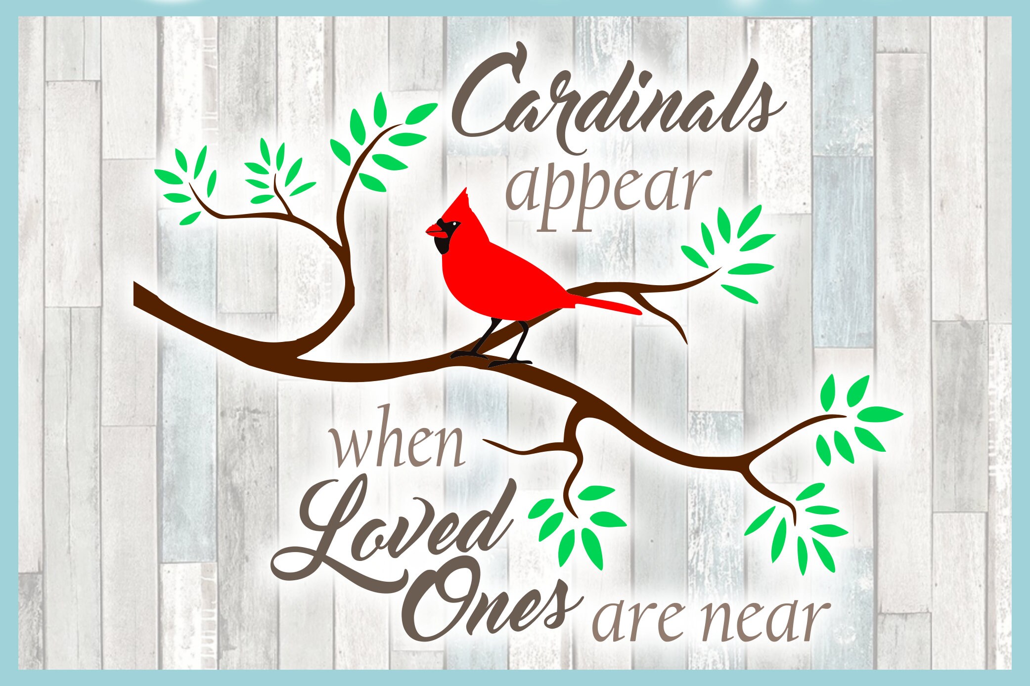 Cardinals Appear When Loved Ones Are Near Christmas Memorial | Etsy