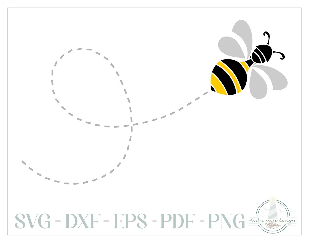 Bee Line SVG Files for Cricut Silhouette - Dxf Eps Pdf Png Included - Etsy