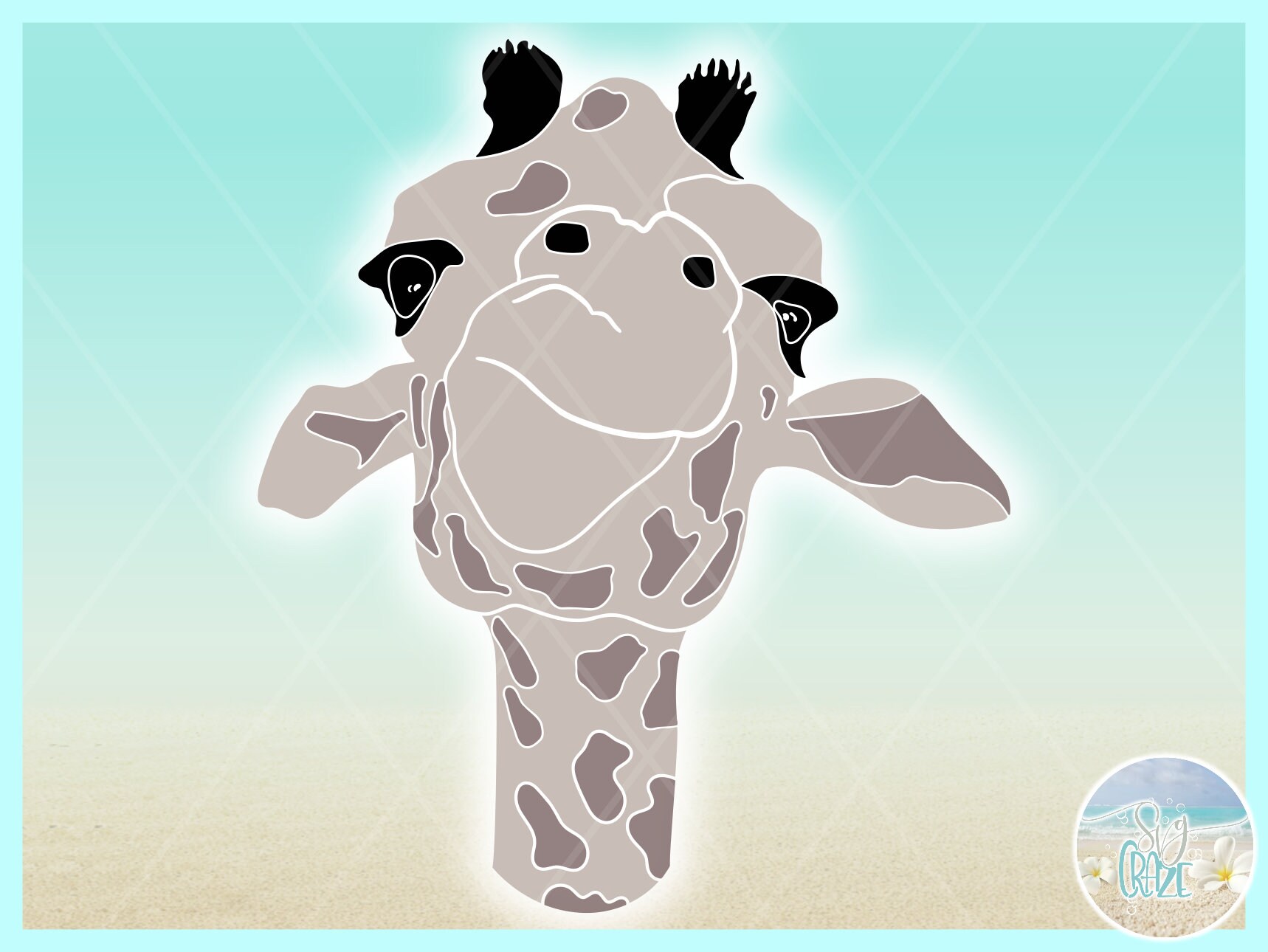 Cute Giraffe Face SVG Files for Cricut Silhouette Dxf Eps | Etsy UK