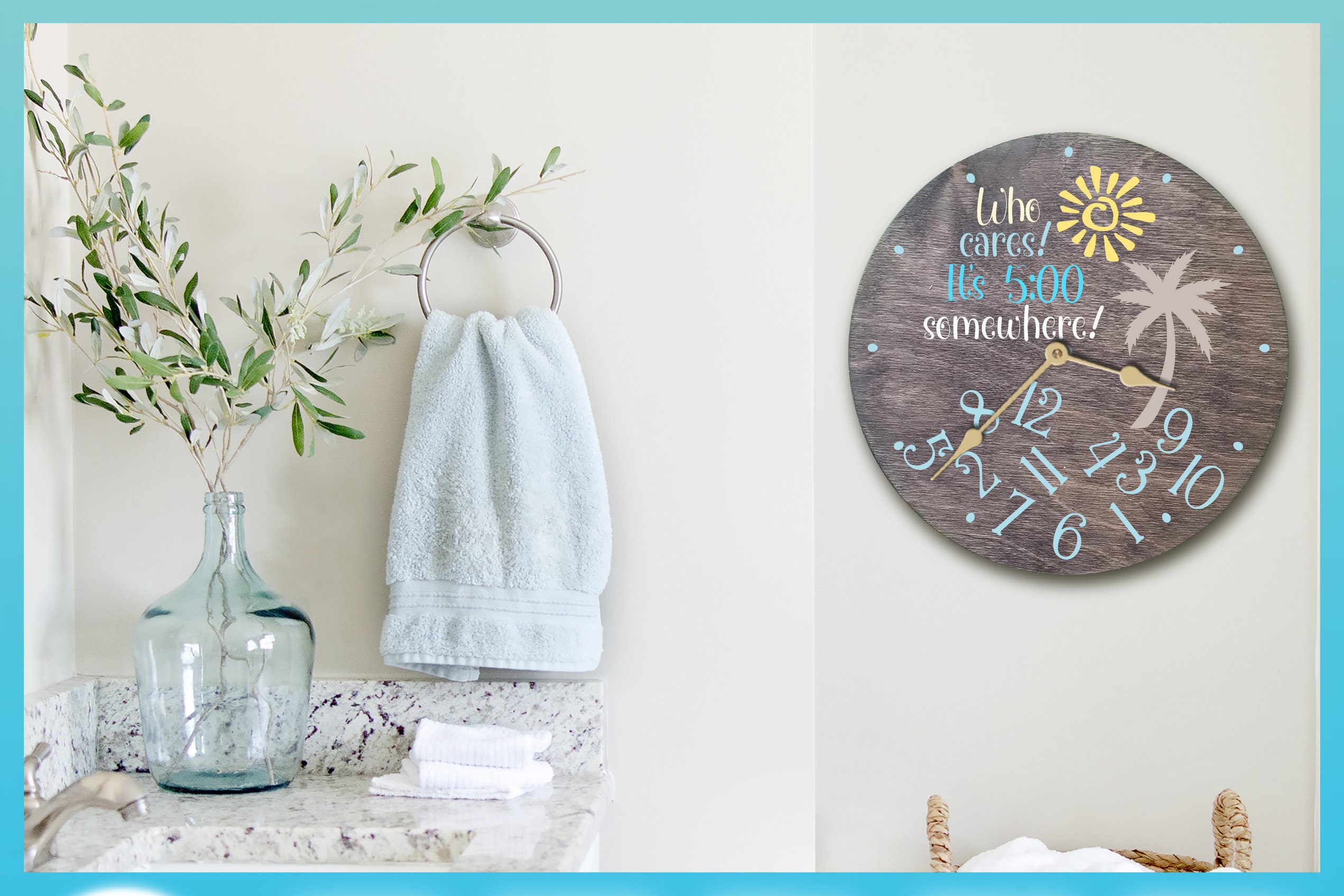 Funny Clock Quotes Sayings Round Sign Bundle SVG Files for Cricut ...