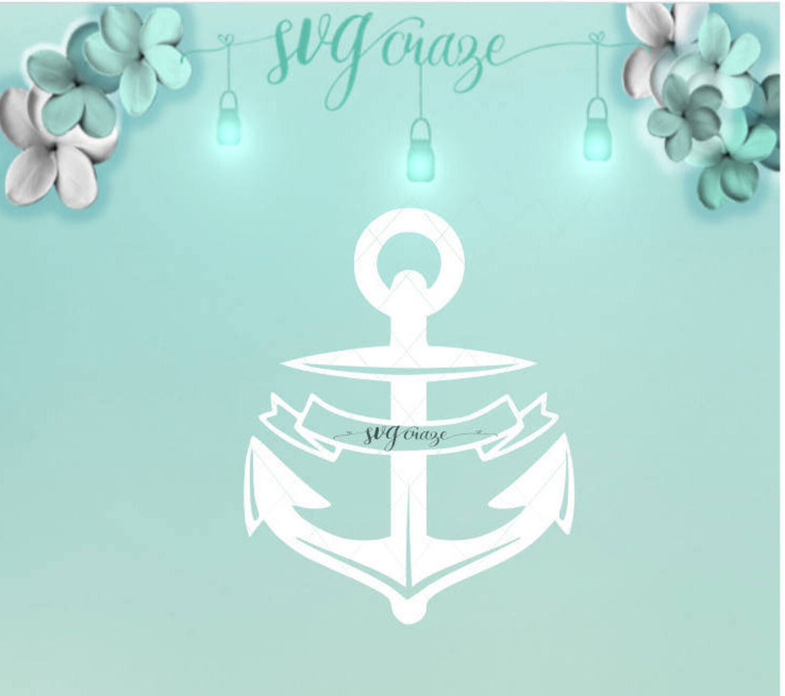 Anchor Banner SVG Files for Cricut Silhouette Sublimation - Etsy