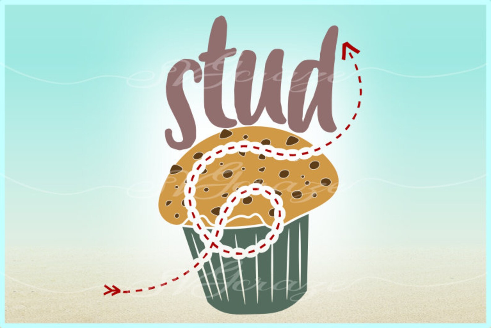 Stud Muffin SVG Files for Cricut Silhouette - Dxf Eps Pdf Png Included ...