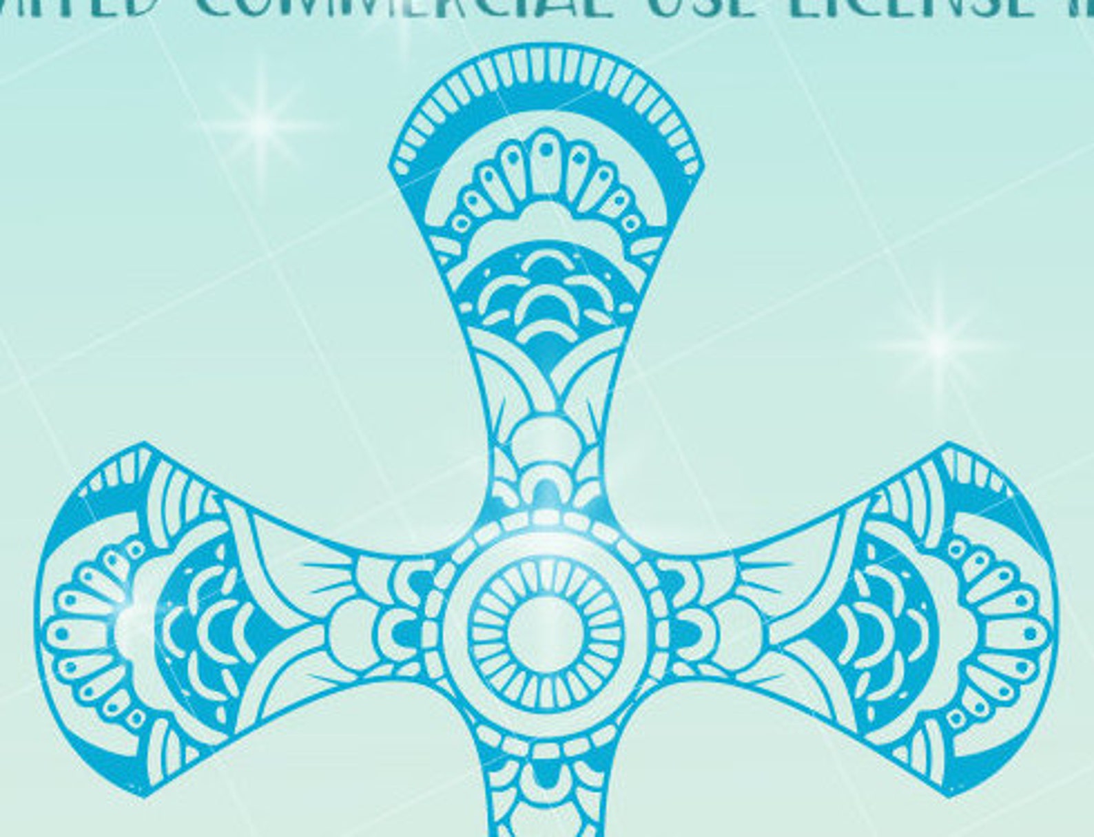 Cross Mandala SVG Files for Cricut Silhouette - Dxf Eps Pdf Png ...