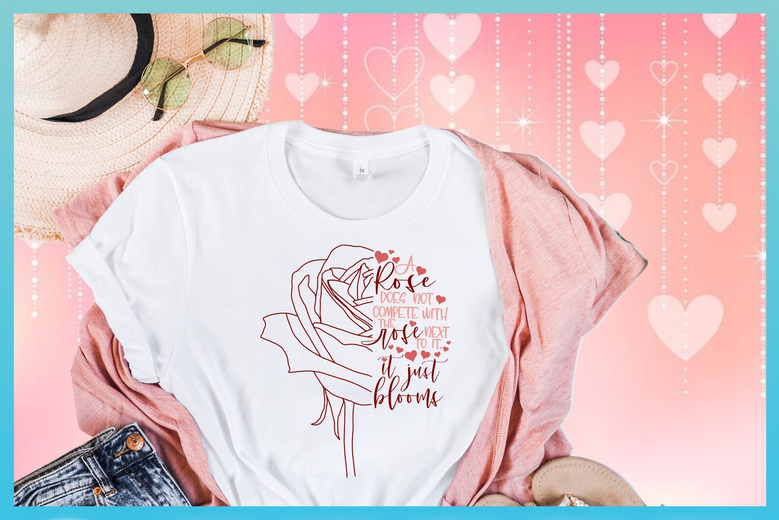 Rose SVG, Rose Does Not Compete It Just Blooms Quote | Half Flower SVG ...