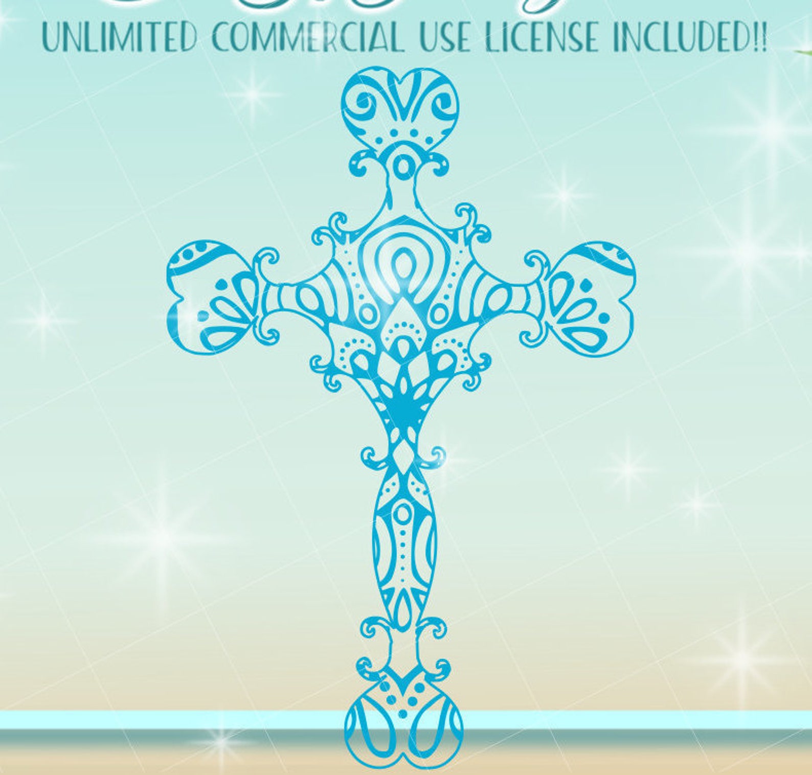 Cross Mandala SVG Files for Cricut Silhouette - Dxf Eps Pdf Png ...